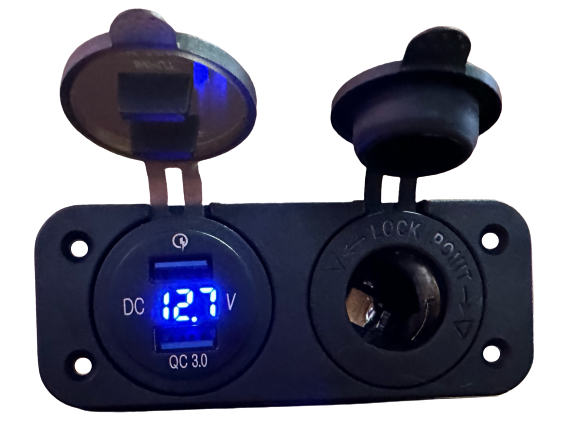 Charging socket - Double panel mount – Tidal Hook